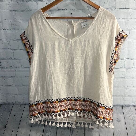 Rachel Zoe | Tops | Rachelzoe0linenbohotop | Poshmark
